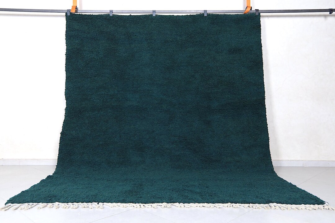 Moroccan Rug Green Solid Green Rug Plain Green Rug Green - Etsy