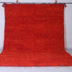 Moroccan Red Rug - Berber Rug - Red Rug - Wool Berber Rug - Beni Ourain ...