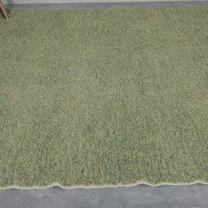 Moroccan Rug Green - Handmade Rug - Moroccan Berber Rug - Solid Rug ...