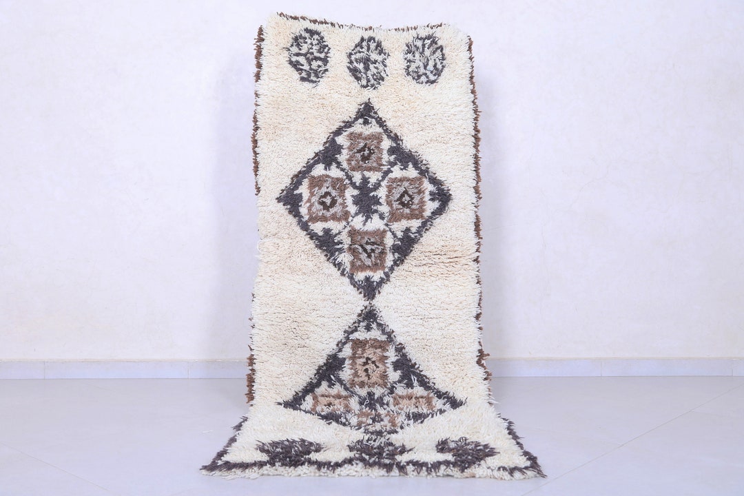 Moroccan Runner Rug 2.6 X 6.8 Feet Handmade Berber Rug - Morocco Rug ...