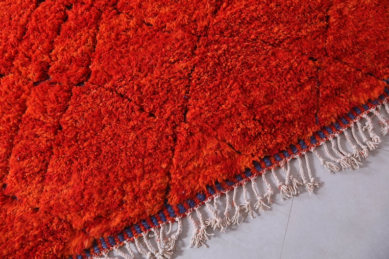 Moroccan Red Rug - Berber Rug - Red Rug - Wool Berber Rug - Beni Ourain ...