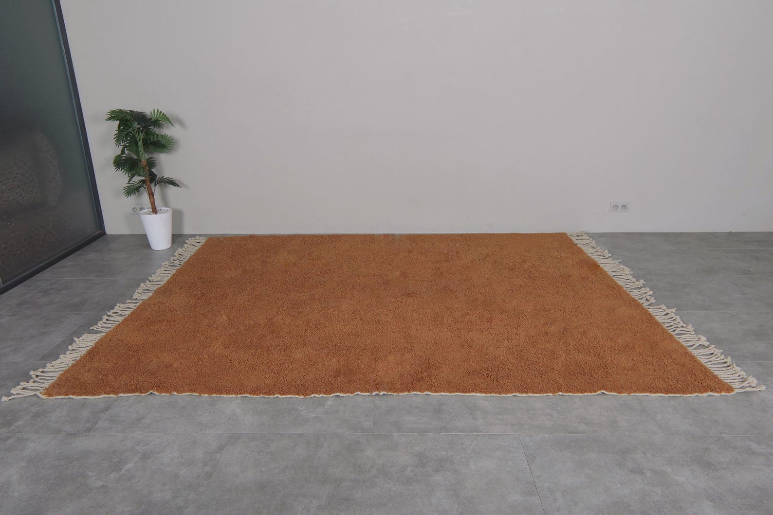 Moroccan Rug Dark Ginger Color - Beni Ourain Rug - Custom Size Rug ...