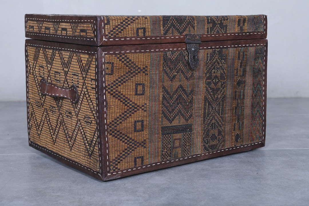 Vintage Handmade Tuareg Chest – African Trunk – Nomad Storage Chest ...