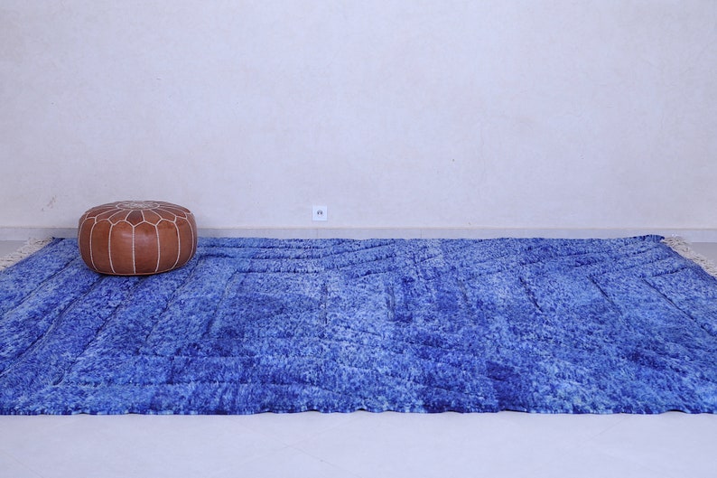 Moroccan Rug Blue Moroccan Rug Contemporary Custom Area - Etsy