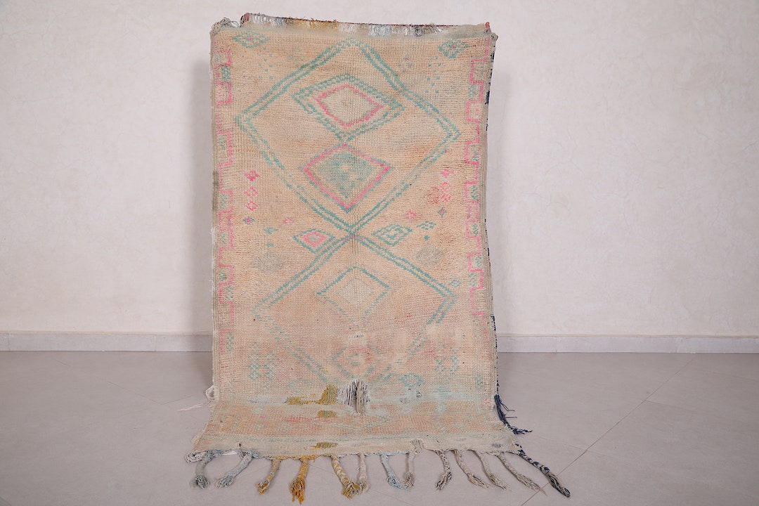 Moroccan Kilim Rug 3.2 X 5.7 Feet Runner Rug - Vintage Berber Rug ...