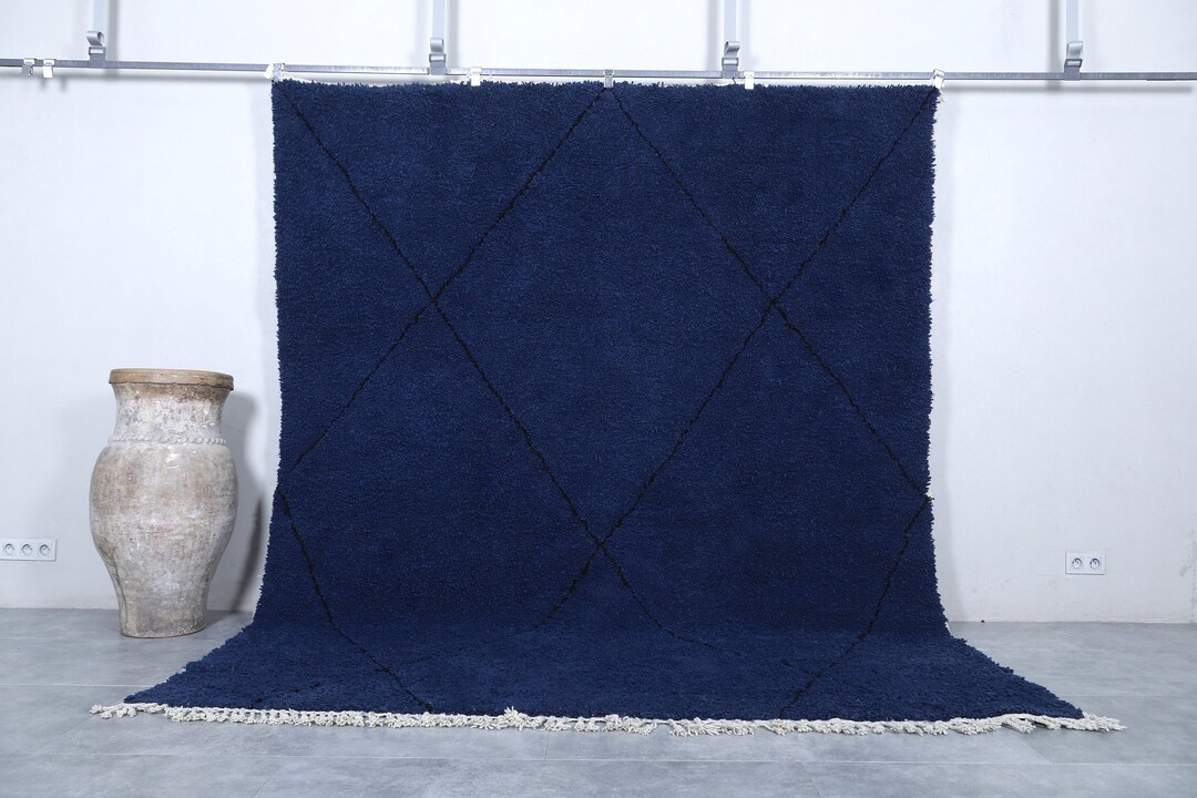 Moroccan Blue Rug Moroccan Navy Rug Blue Area Rug Berber Blue Rug ...