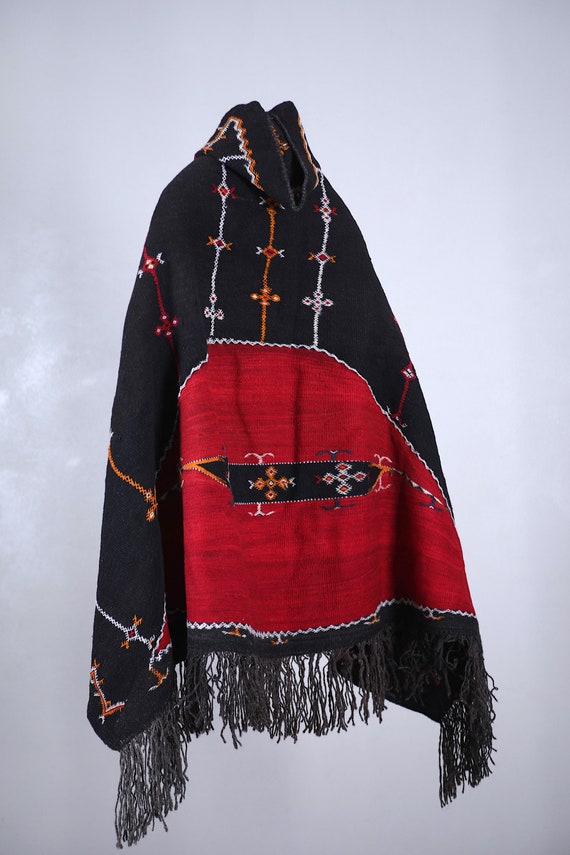 Vintage Burnous - berber burnous - berber cape - moro… - Gem