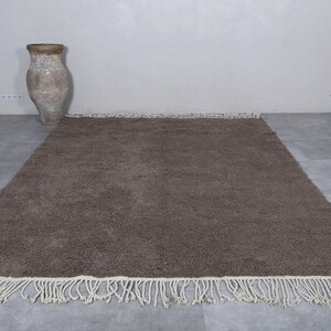 Moroccan Brown Rug - Solid Brown Rug - Moroccan Area Rug - Plain Rug ...