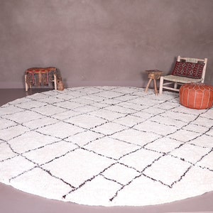 Moroccan Round Rug - Handmade Round Rug - Berber Round Rug - Custom ...