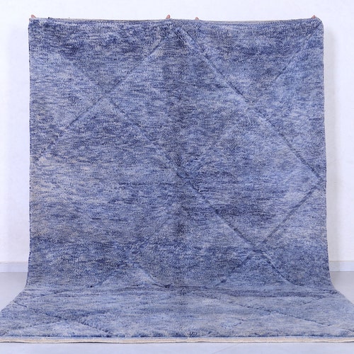 Moroccan Rug Blue Moroccan Rug Contemporary Custom Area - Etsy