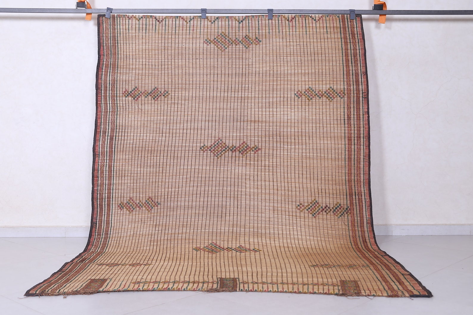 Vintage African Tuareg Mat 6.1 X 8.4 Feet - Vintage Tuareg Rug ...