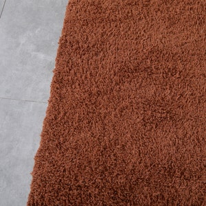 Moroccan Terracotta Rug - Terracotta Solid Rug - Wool Berber Rug ...