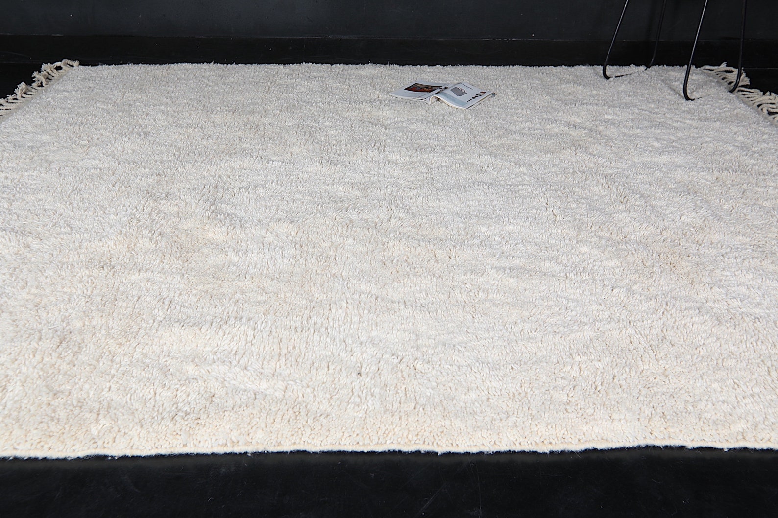 Moroccan Rug Ivory Solid Creamy Rug Plain Cream Rug Wool Berber Rug ...