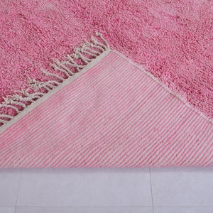 Moroccan Rug Pink Solid Rug Morocco Rug Berber Rug Moroccan Plain Rug ...