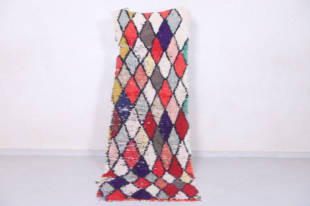 Moroccan Runner Rug 2.7 X 8.1 Feet Trellis Berber Rug - Morocco Rug ...