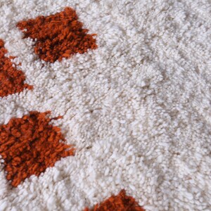 Checkered Rug - Moroccan Rug Checkered - Red Checkered Rug - Handmade ...