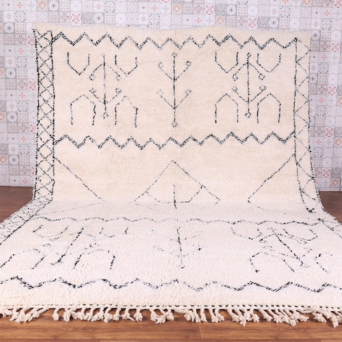 Authentic Beni Ourain Rug Moroccan Rug Handmade Rug Beni - Etsy