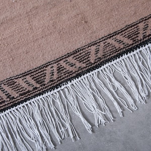 Amazing Flat Woven Rug With Tuareg Style - Handmade Moroccan Mat ...