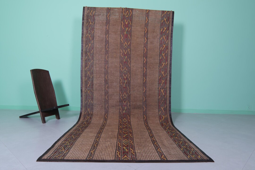 Stunning Tuareg Rug 5 X 10.8 Feet Vintage Rug Hand Woven Rug Tuareg Rug ...