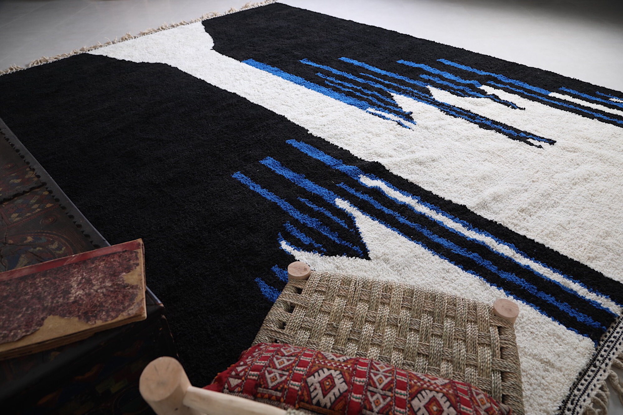 Beni ourain rug Wool Moroccan rug Berber rug Custom | Etsy