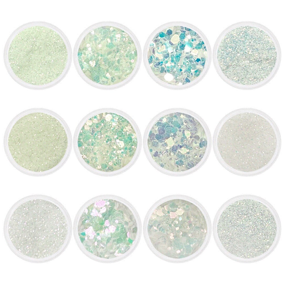 Iridescent Glow in the Dark Mix Glitter Set / 12 Jars - Etsy