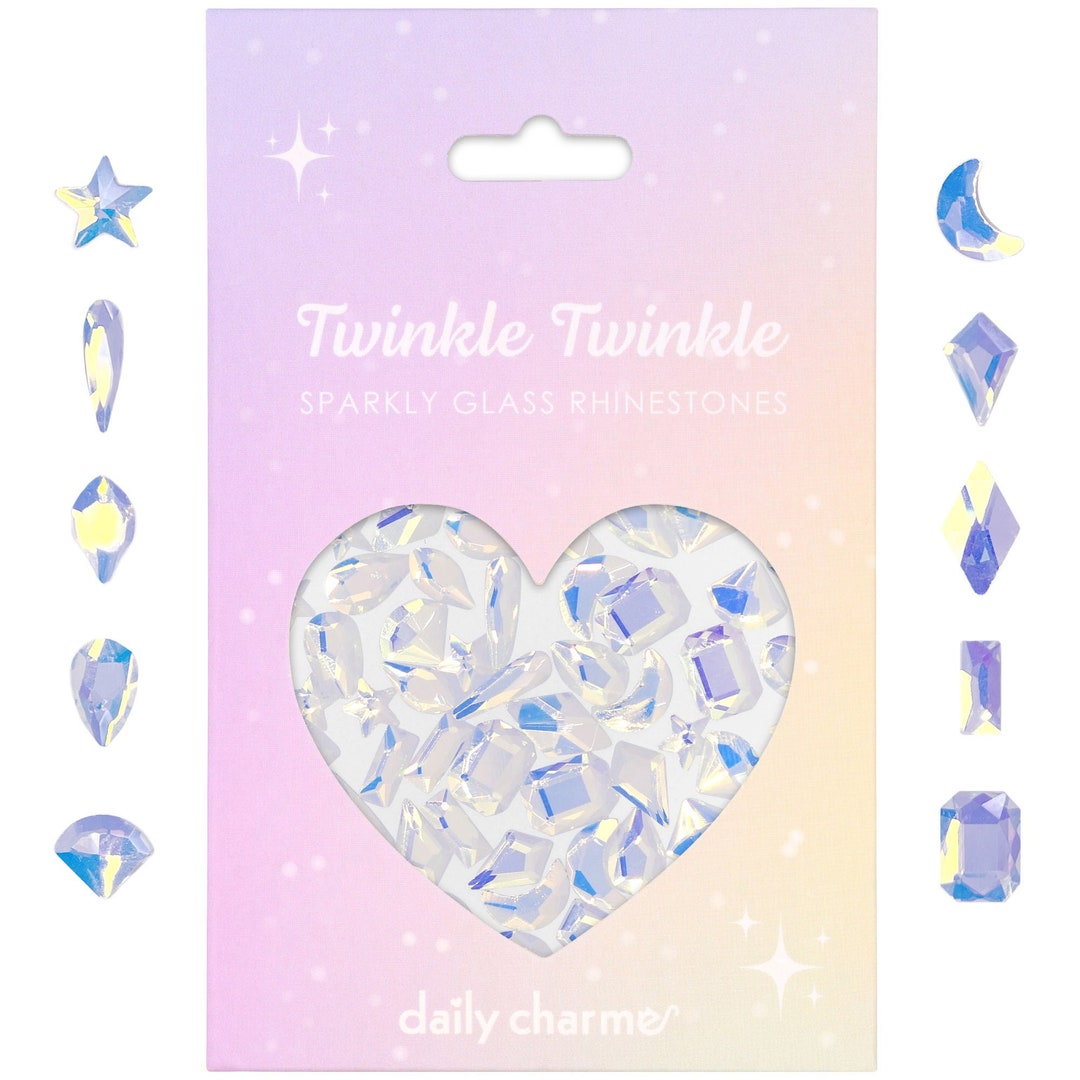Twinkle Twinkle Shaped Flatback Rhinestone Mix / Crystal AB Unfoiled - Etsy