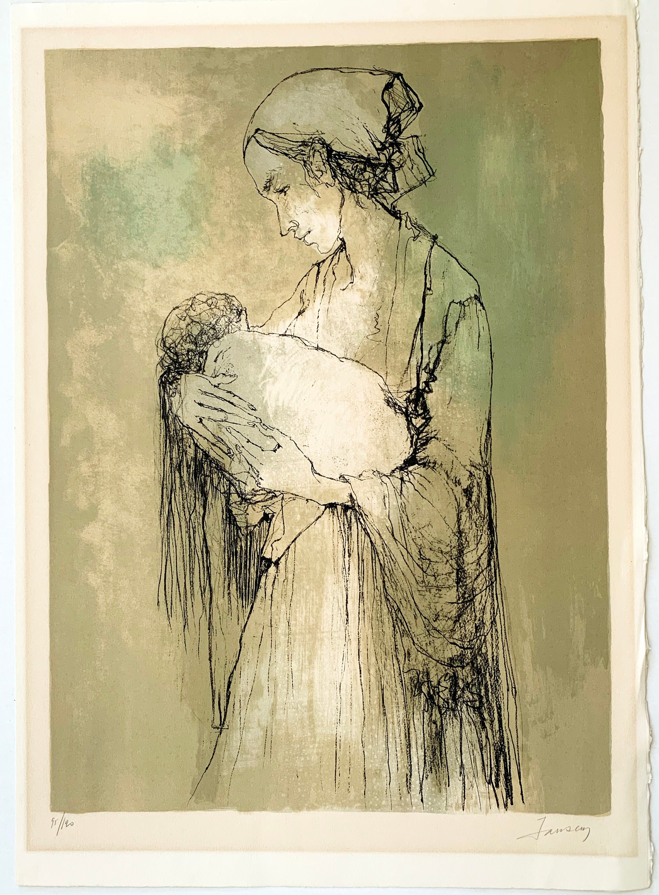 Jean Jansen (1920-2013) Lithographie signiert und nummeriert - Etsy.de