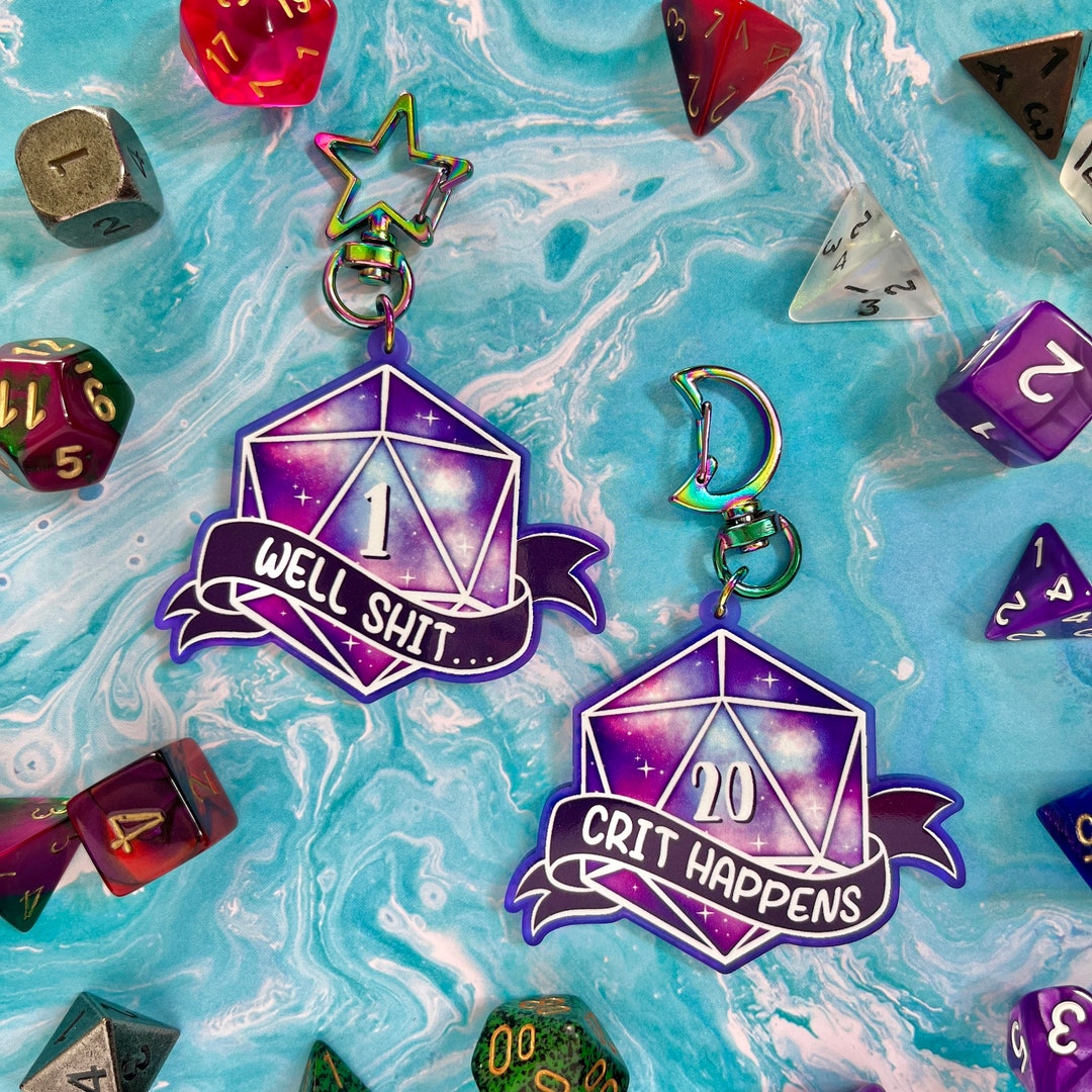 Well Sh*t/ Crit Happens D20 Charms - Etsy