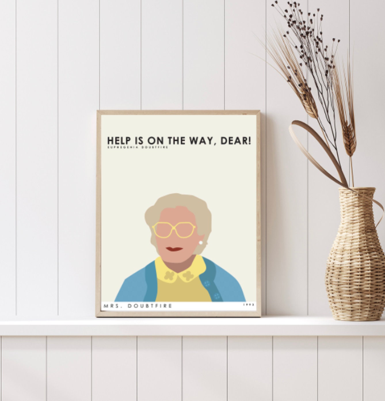 MRS. DOUBTFIRE // Help is on the Way, Dear! - Etsy