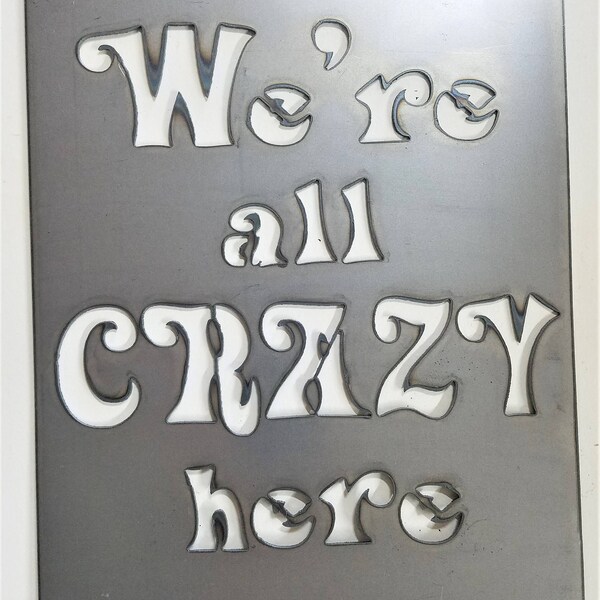 Crazy Sign - Etsy