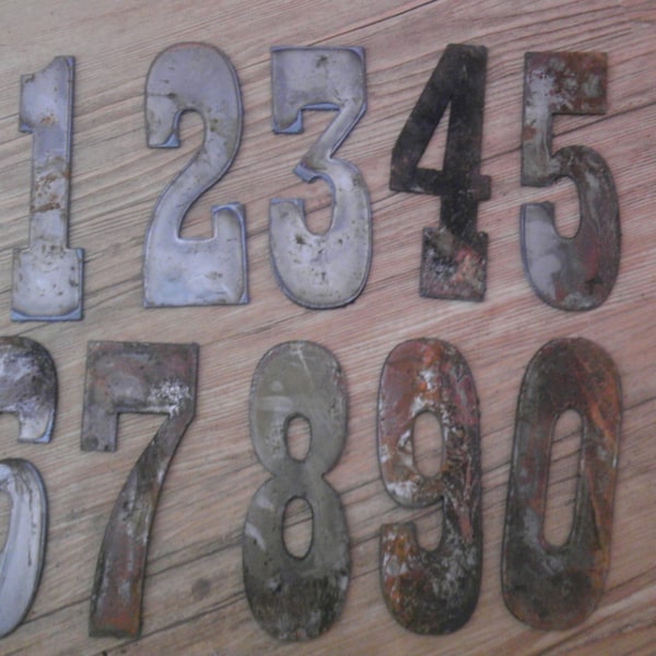 Metal Numbers - Etsy
