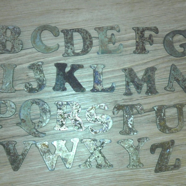 1 Inch Metal Letters - Etsy