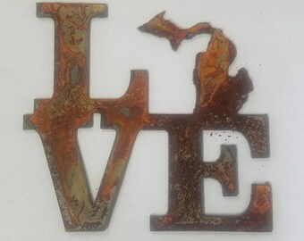 Michigan Metal Sign - Etsy