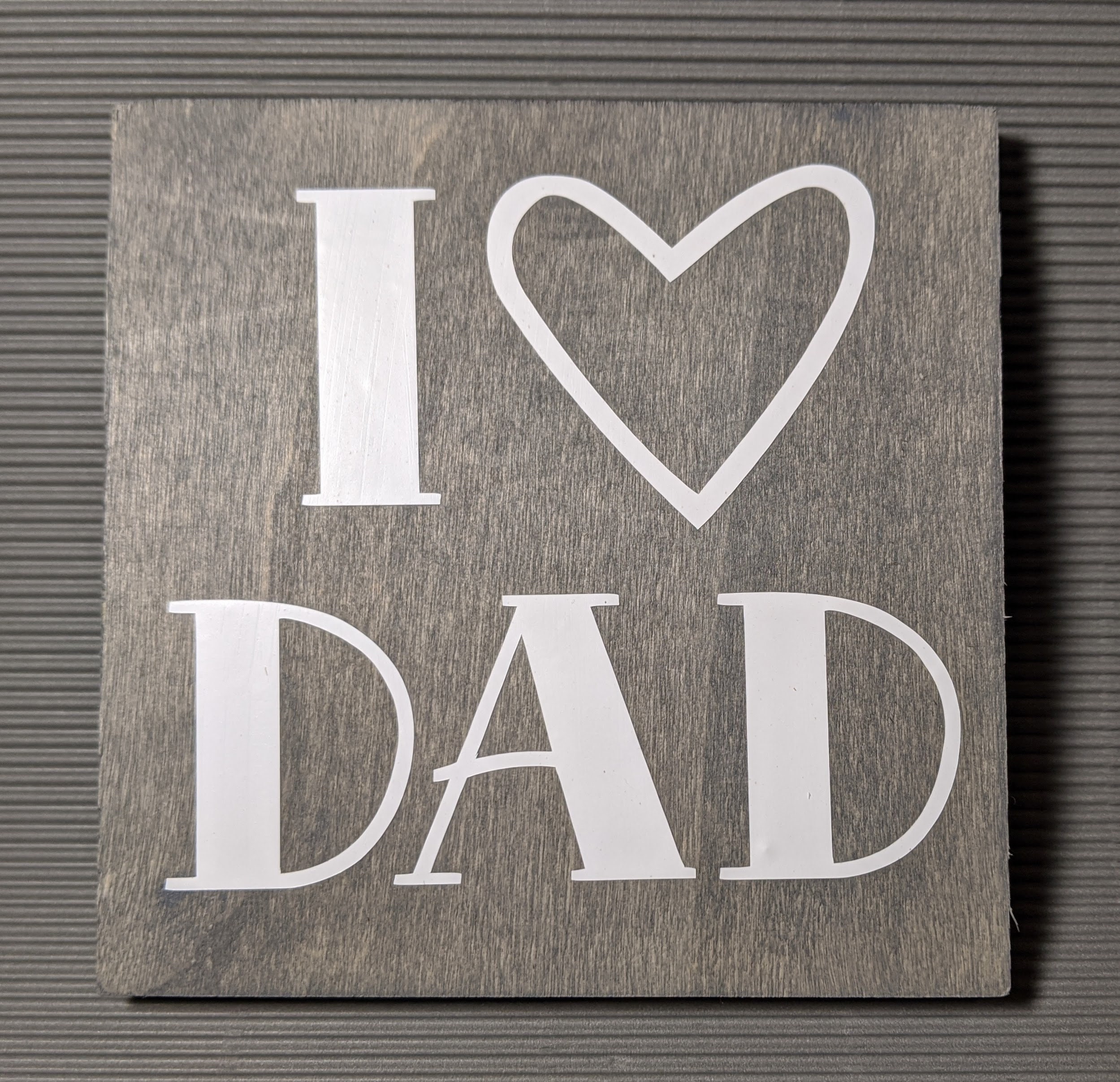 I Heart Dad Small Wood Sign - Etsy