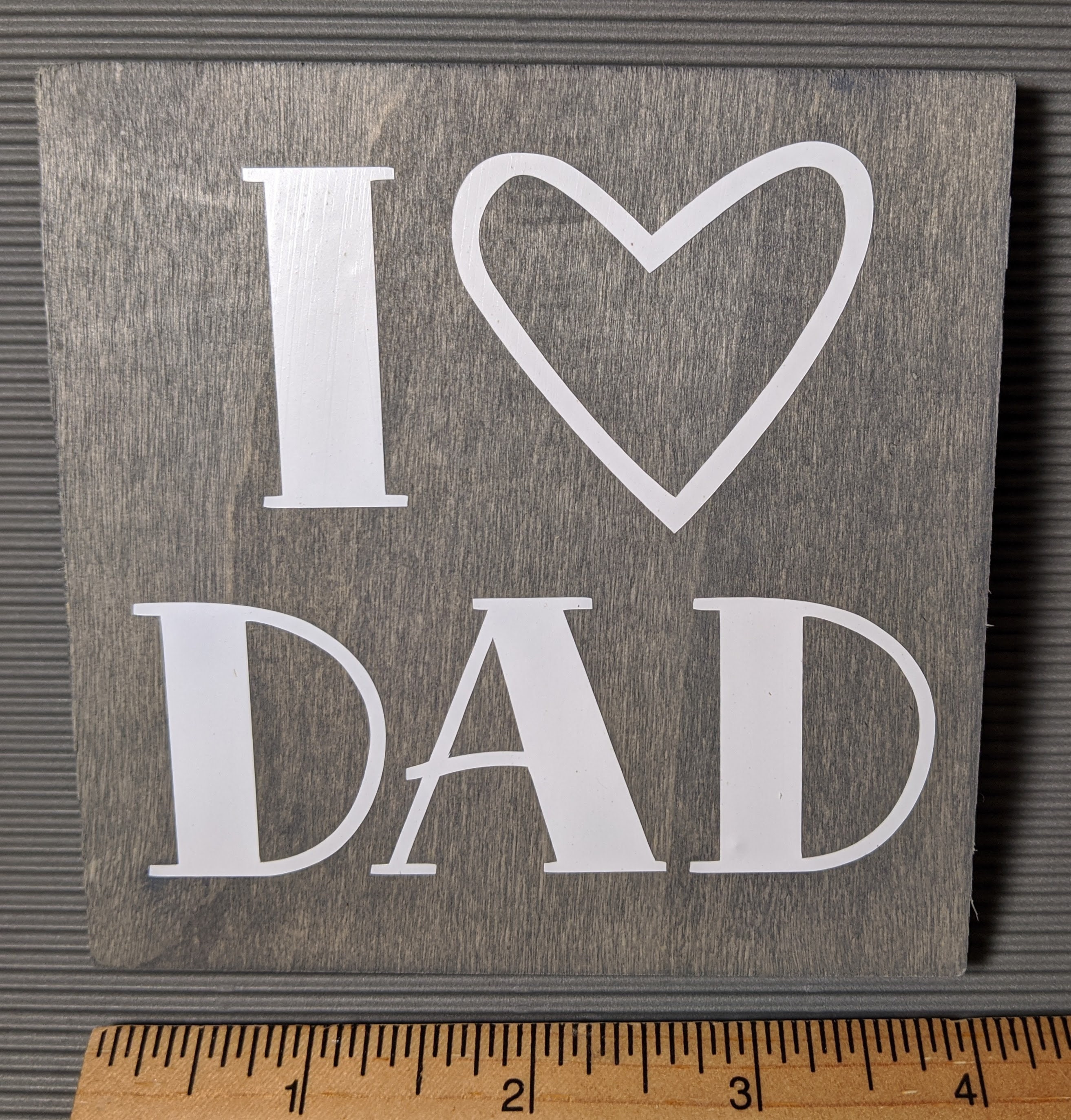 I Heart Dad Small Wood Sign - Etsy