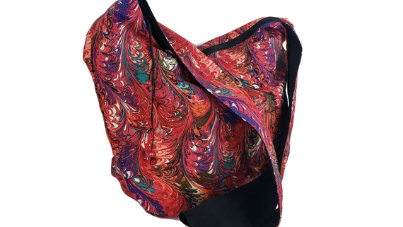 Red Hobo Bag Red Paisley Hobo Bag Hobo Bag With Zipper Boho - Etsy