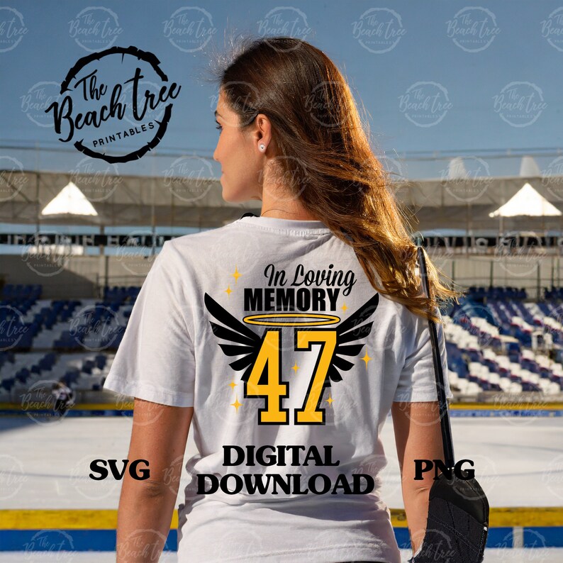 In Loving Memory Adam Johnson 47 Svg and Png, RIP Adam Johnson ...