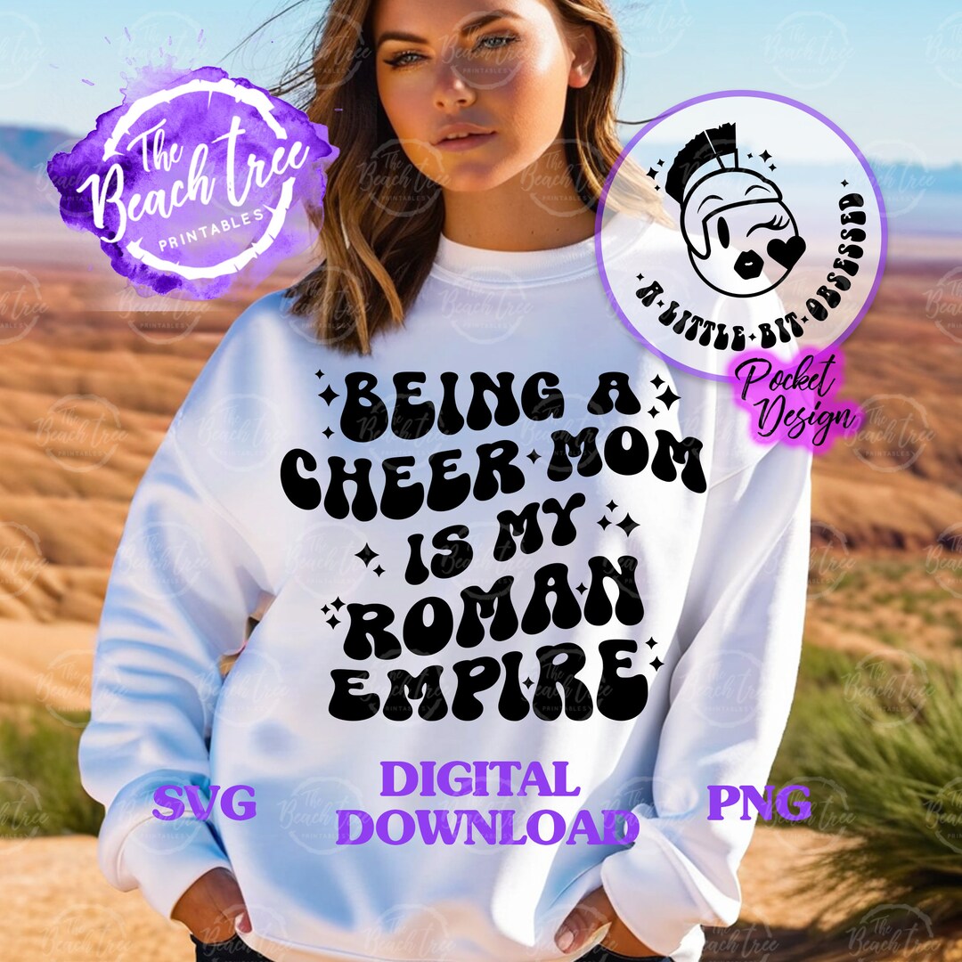 Cheer Mom Roman Empire Shirt Svg, Roman Empire Svg and Png, Front and ...