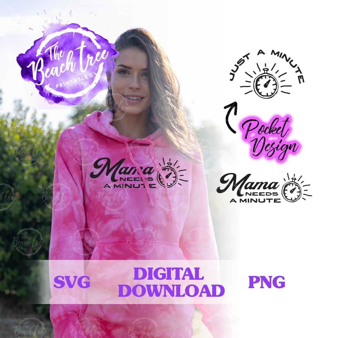 Mama Needs A Minute SVG and PNG Mom Needs a Time Out Shirt Design for ...