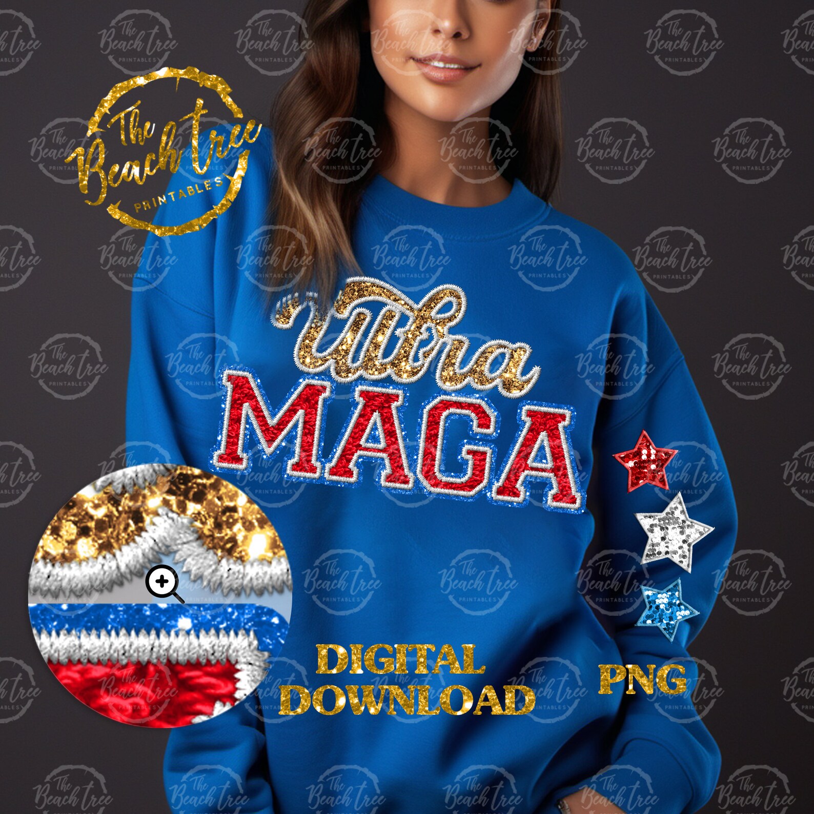 Chenille Lettering Ultra MAGA Png, Ultra Maga, Trendy Election Png ...