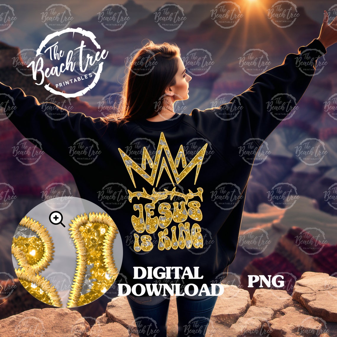 Jesus is King Png, Jesus is King Crown, Boho Christian, Jesus is King ...