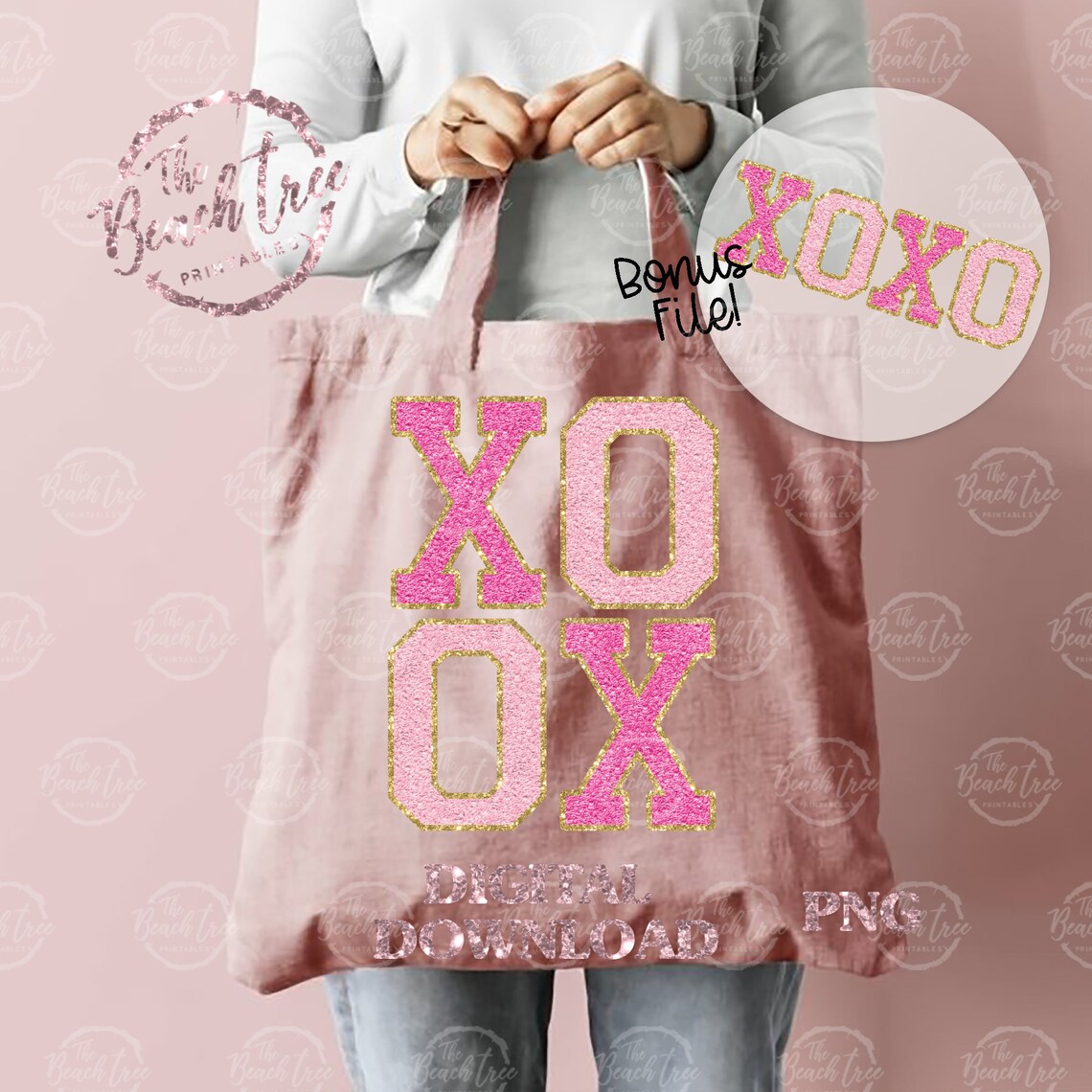 XOXO Faux Chenille Png, XOXO Varsity Letter Png, XOXO Chenille Glitter ...