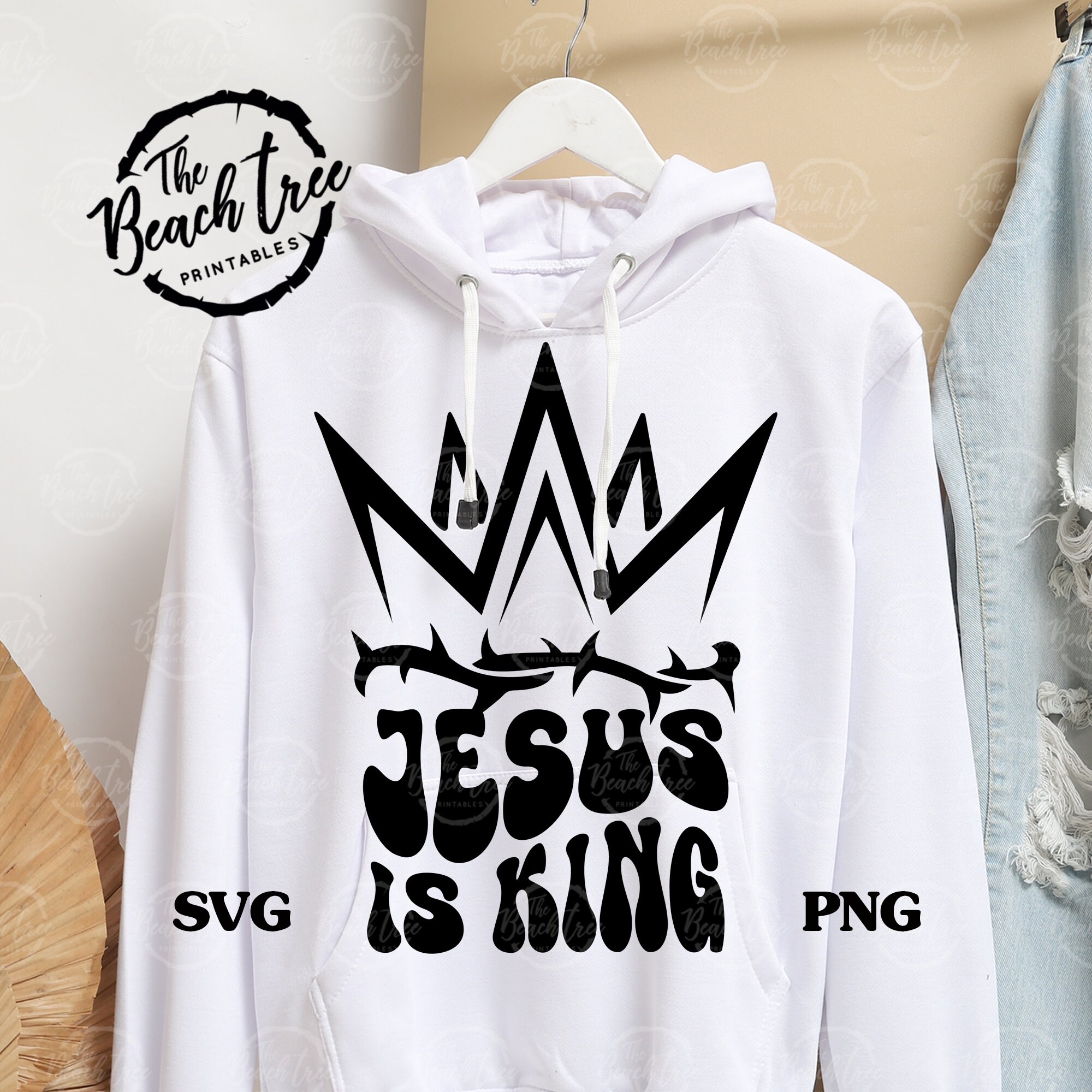 Jesus is King Svg, Jesus is King Png, Boho Christian Svg, Easter Svg ...