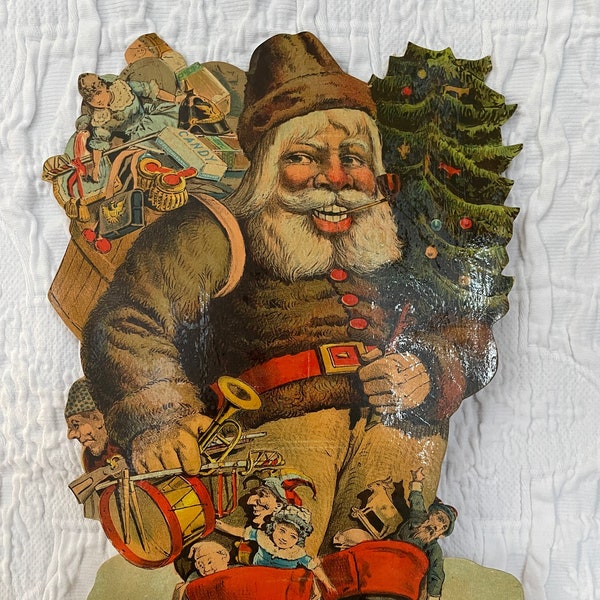 Antique Die Cut Santa - Etsy