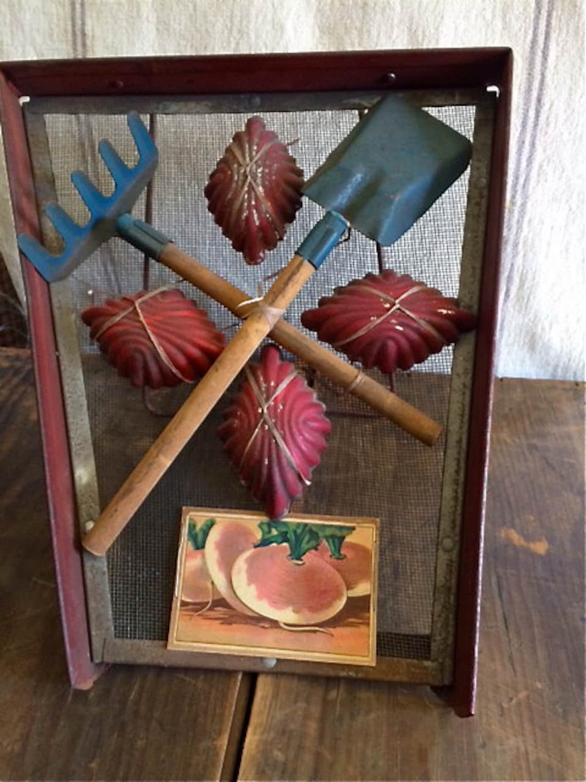 Vintage French Childs Garden Toy Set - Etsy