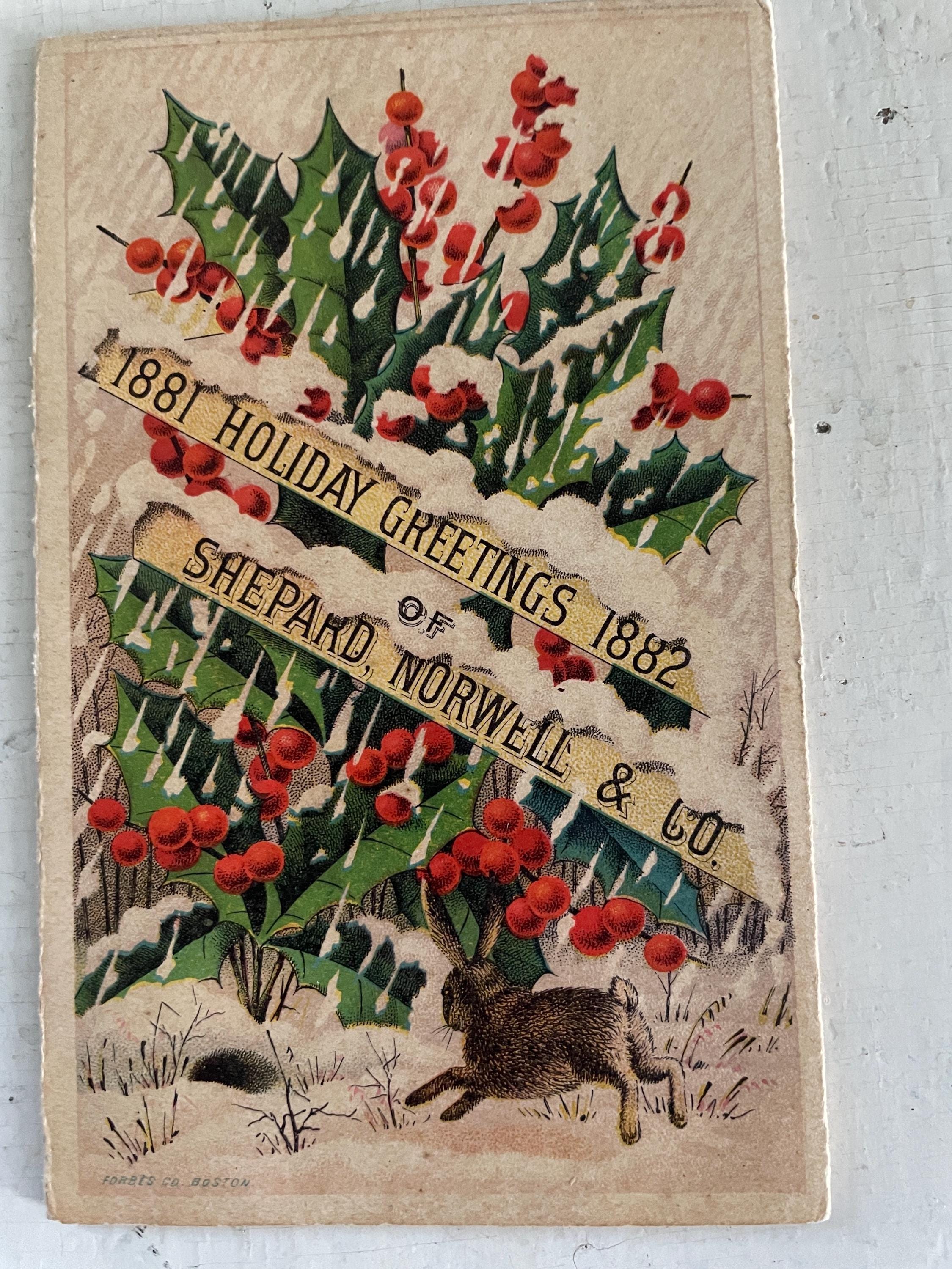 Antique Christmas Trade Card - Etsy