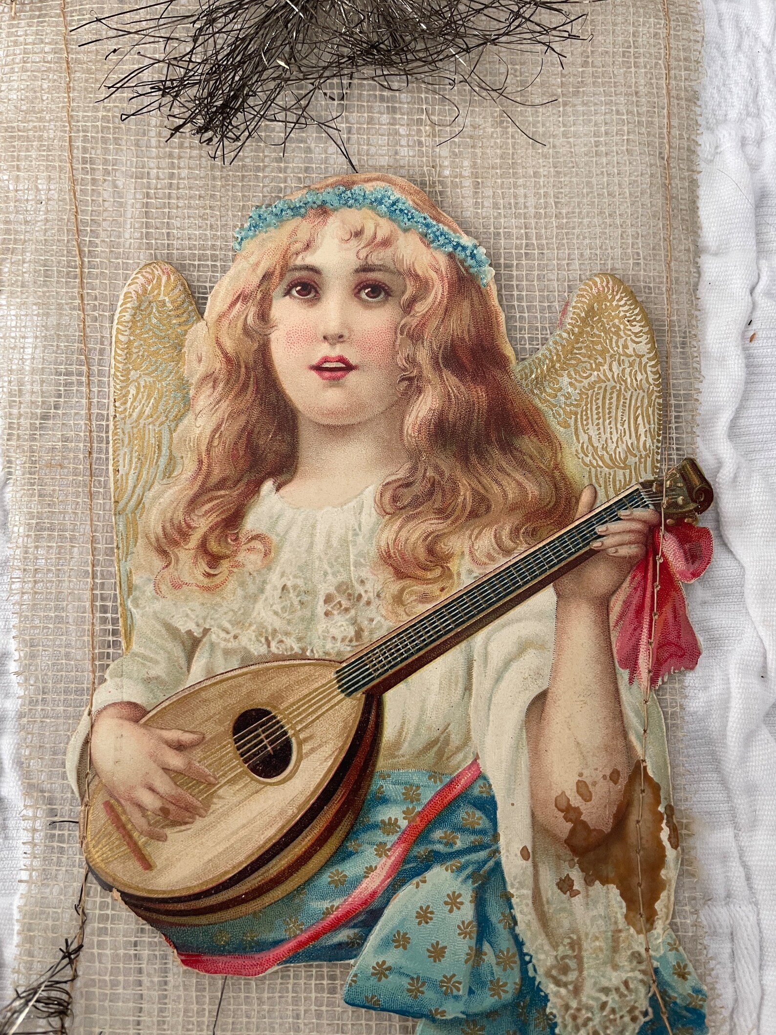 Antique Net Christmas Stocking - Etsy