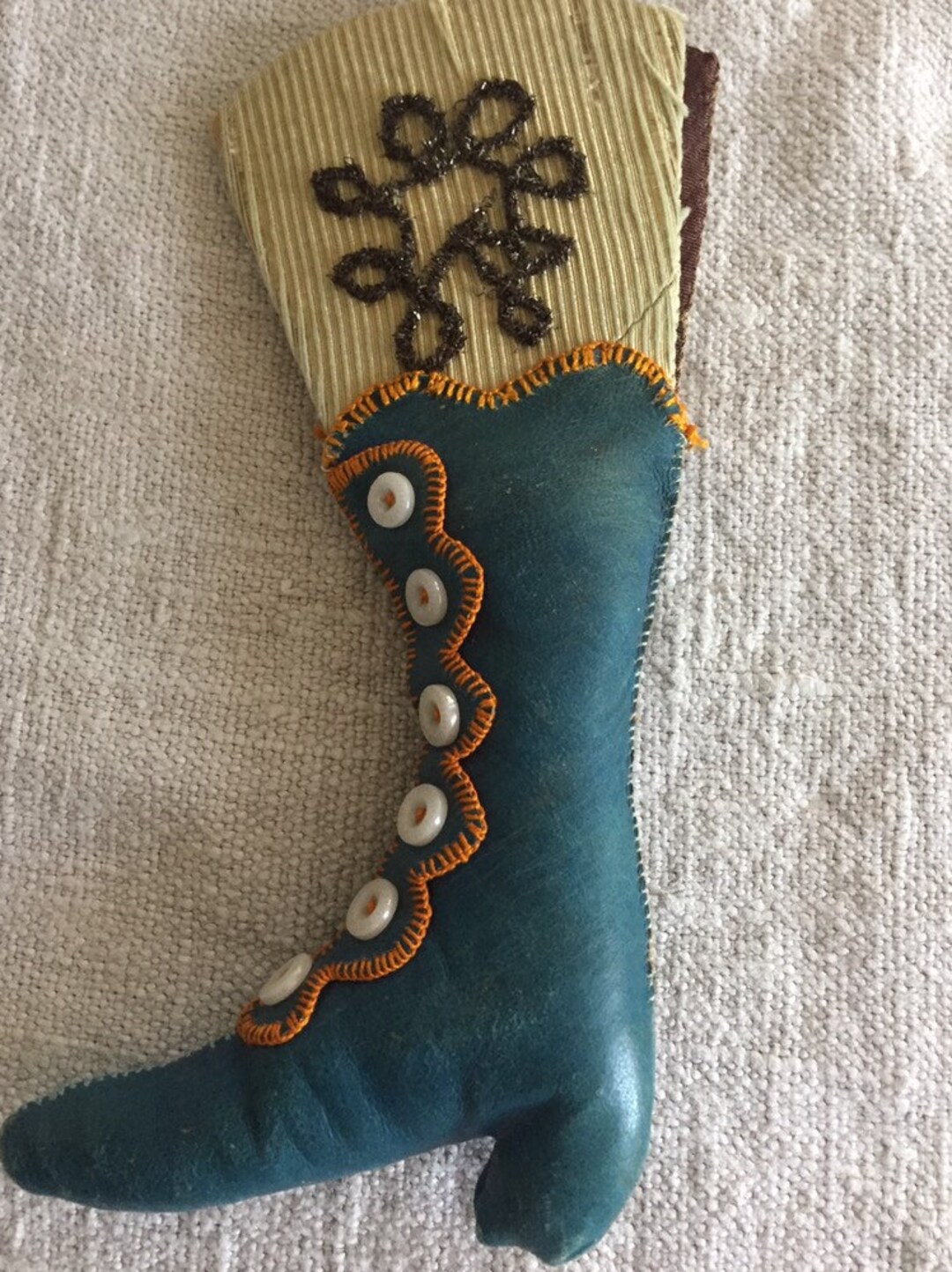 Antique Leather Shoe Pin Cushion - Etsy