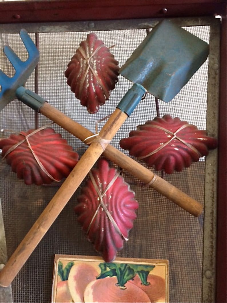 Vintage French Childs Garden Toy Set - Etsy