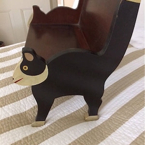 Antique Cat Bench Folk Art AAFA - Etsy